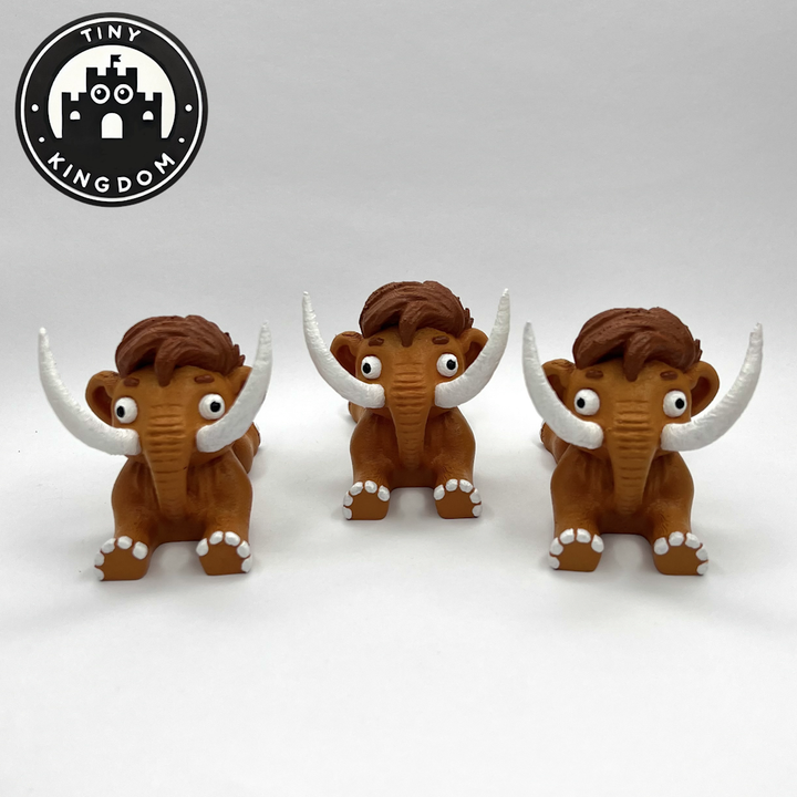 3D Printable Flexi Tiny Mammoth by Tiny Kingdom
